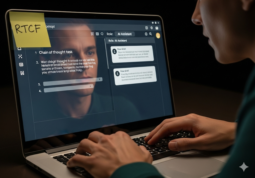 Prompt iteration cycle diagram showing the continuous improvement process