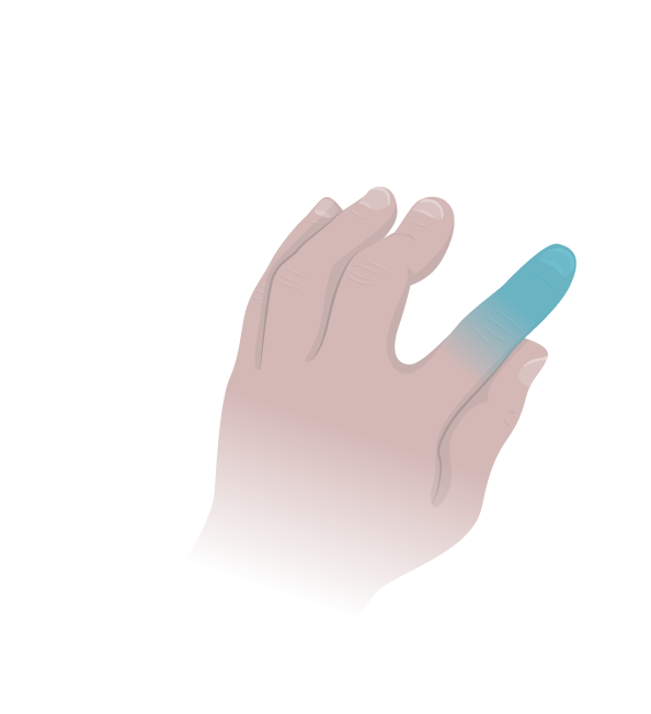 Hand position 1 for B