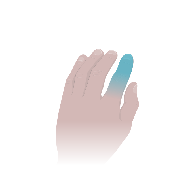 Hand position 1 for F